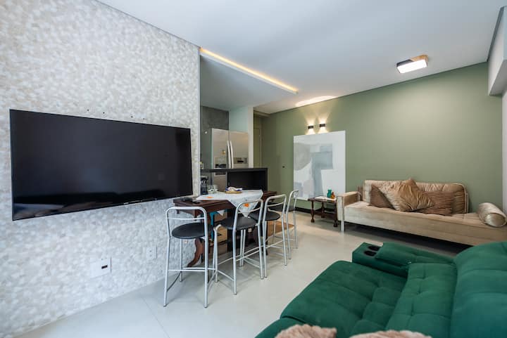 Lresort Vista Verde Com Garagem Enxoval Wi-fi - Santos