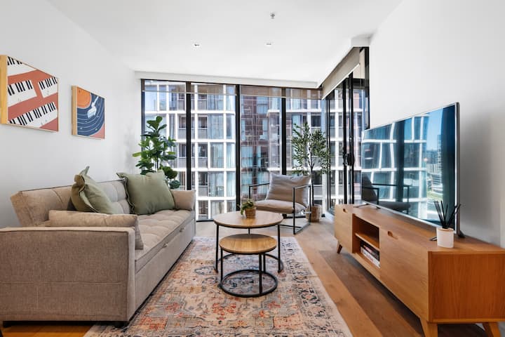 Luxe 2br | Carpark | Marvel | Pool+gym | 6 Guests - Kensington