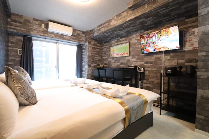 Shinsaibashiarea＊nagahoribashistn3minswalk＊wifi＊bc - Dotonbori