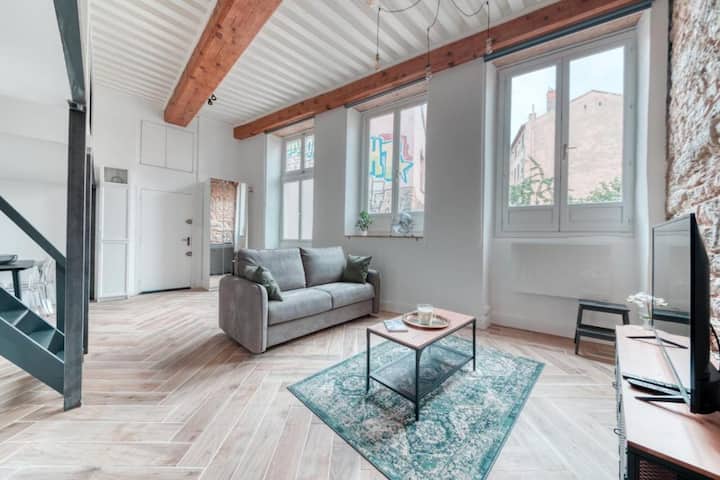 Loft De Charme Avec Jacuzzi – 2 Chambres – Centre - Lyon