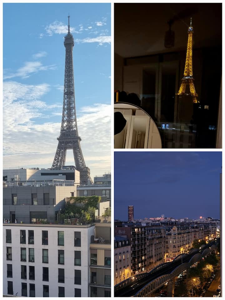 Vue Magique Tour Eiffel - Paris