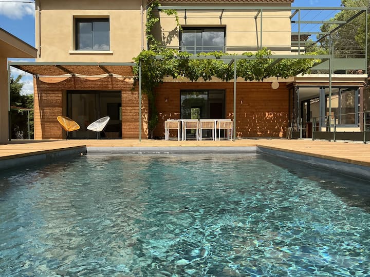 2 Maisons Jardin Piscine Boulodrome Accès Pmr - Narbonne