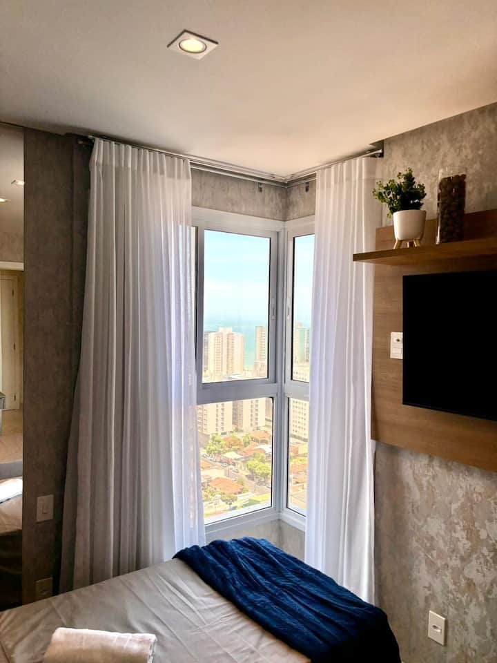 Apto 2 Quartos - Vista Mar No 28º Andar! - Vila Velha