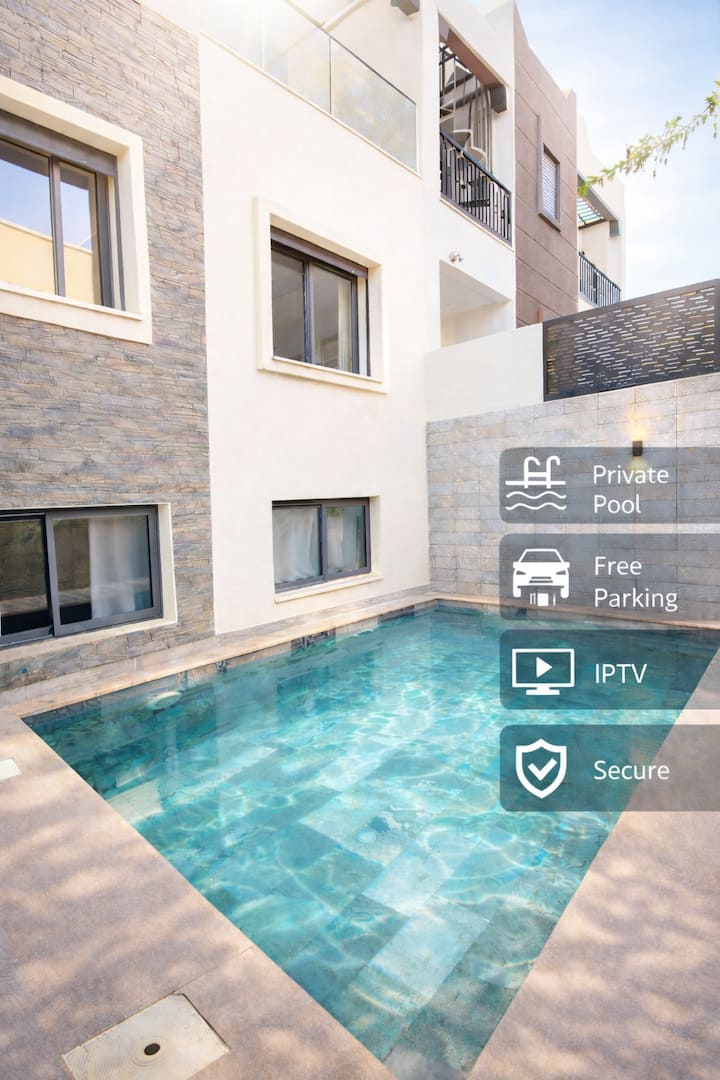 Villa Familiale D’exception Avec Piscine Privée - Agadir