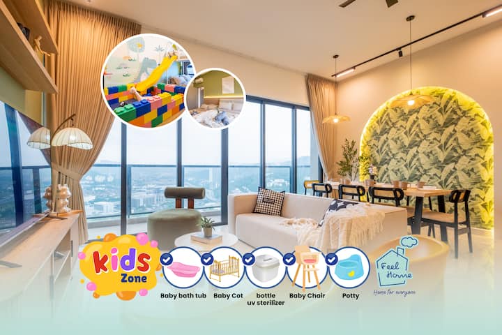 Little Zoo Explorers With Kids Slides Baby Crib - Kuala Lumpur