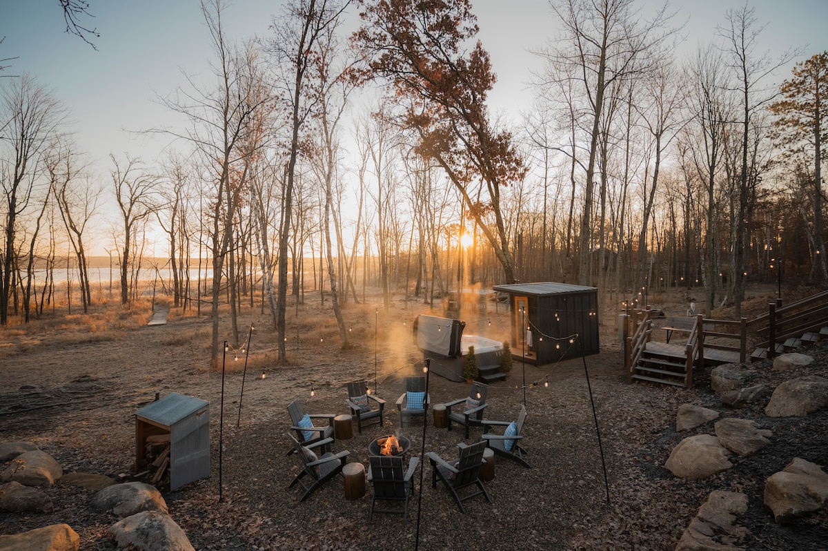 Jacuzzi, sauna, 12 couchages, chiens acceptés, bord de lac - Maisons à ...
