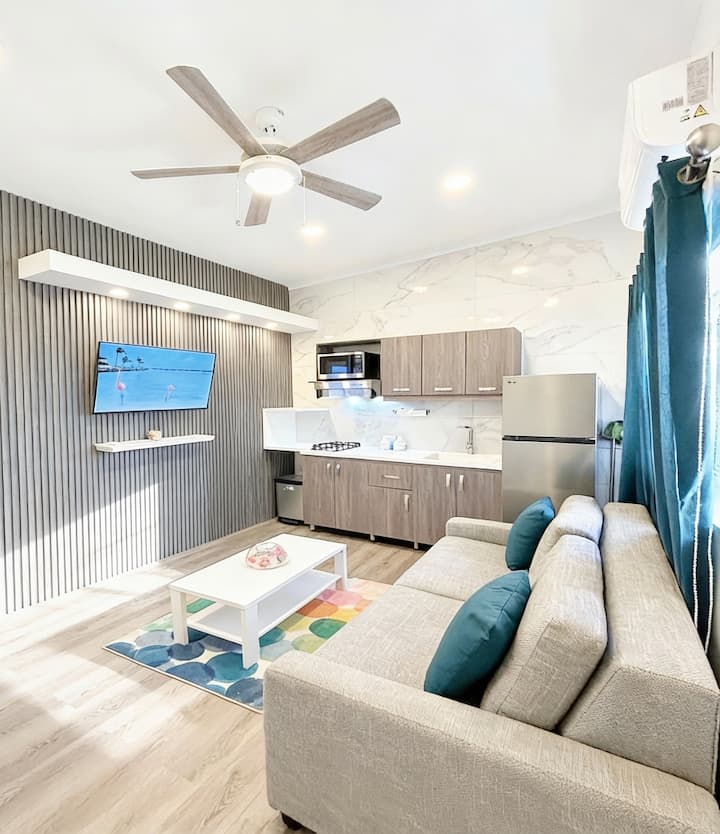 Palm & Stone Apartment With King Bed, Tv & Wi-fi - Aruba