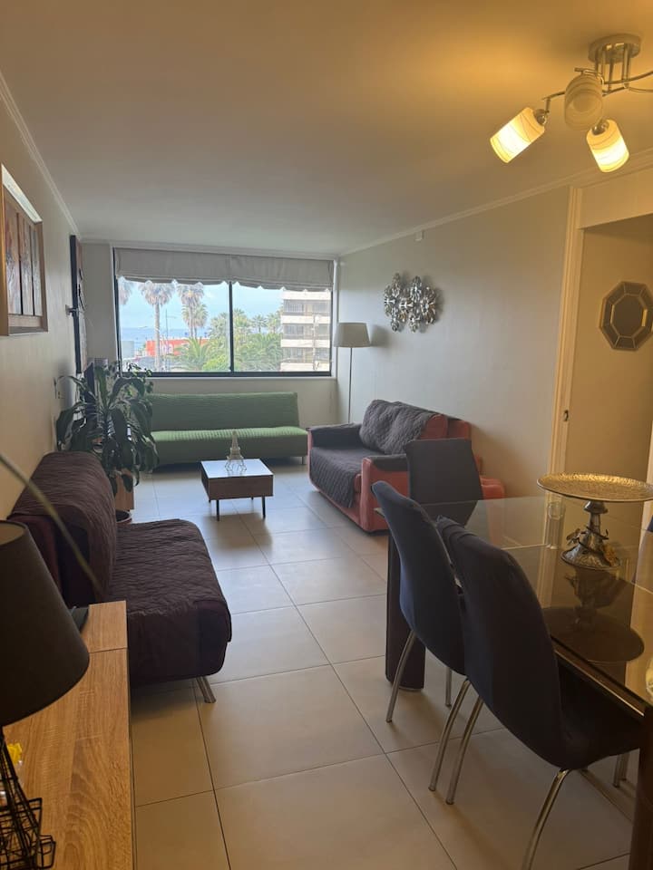 Departamento Familiar Ejecutivo Frente Mar,mall304 - Concón