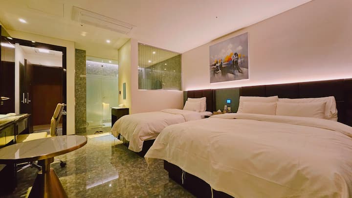 랜덤A首尔少见的安静精品酒店 Indipresent Hotel Deluxe Twin - Seoul