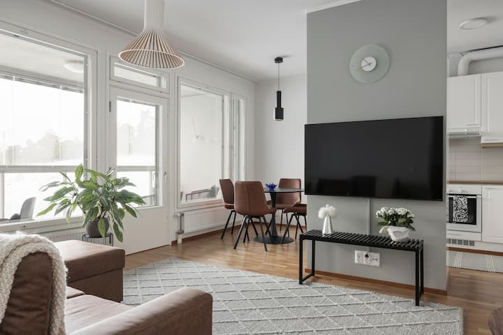 Saunallinen Kaksio Meren & Kuparivuoren Vieressä - Naantali