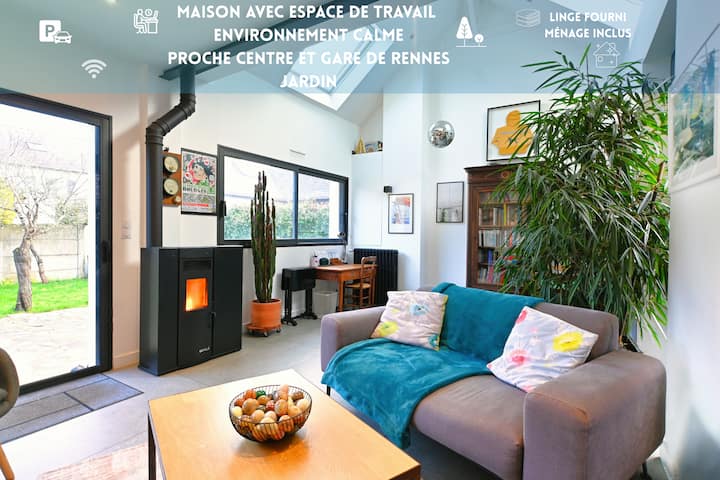 Le Charme Jouvenet*maison Rennes*3ch*pk*jardin - Rennes