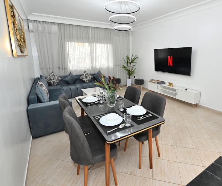 Luxueux Rdc/harhoura à 15 Min Du Grand Stade Rabat - Temara