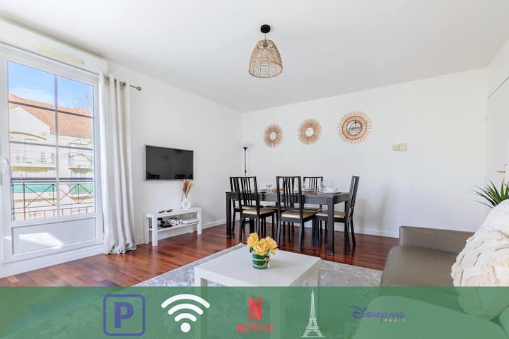Spacieux T3 Tout Confort | Paris & Disneyland - Torcy
