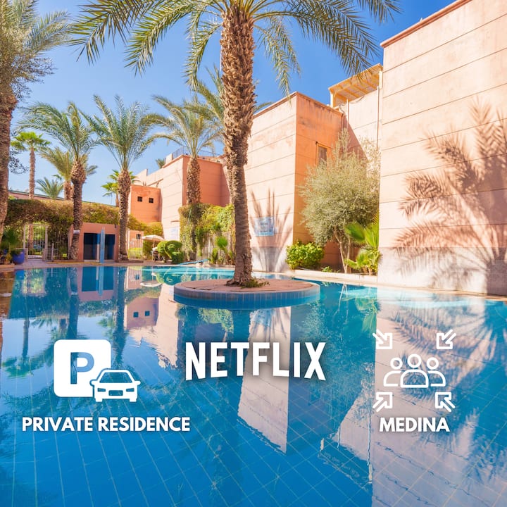 Riad Grenat - Piscine, Médina, Commerces, Sécurité - Marakesz