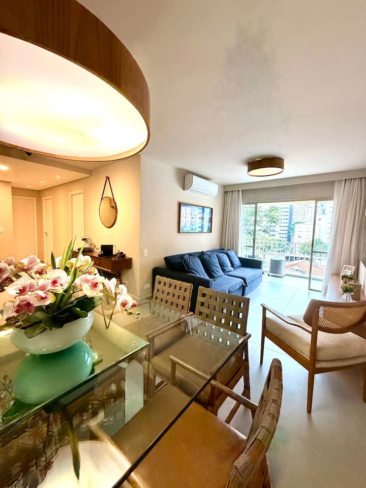 Lindo Apto 02 Dorm, Wi-fi, Arrumação, Faria Lima. - São Paulo