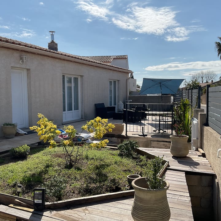 Maison Moderne Proche Mer, Tram, Parc Montpellier - Pérols