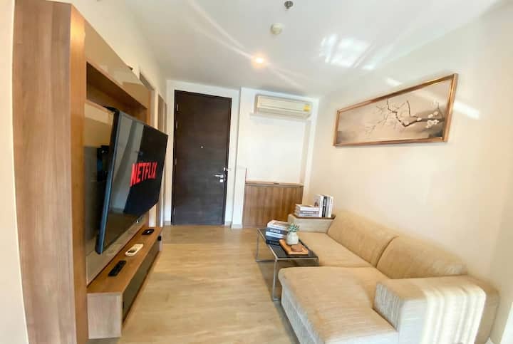 The Onnut Nest 1br + Sofa Bed · Onnut Bts 50m - Bang Kapi District