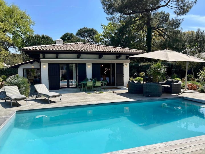 Maison De Vacances Avec Piscine, Tennis & Pétanque - Dune du Pilat