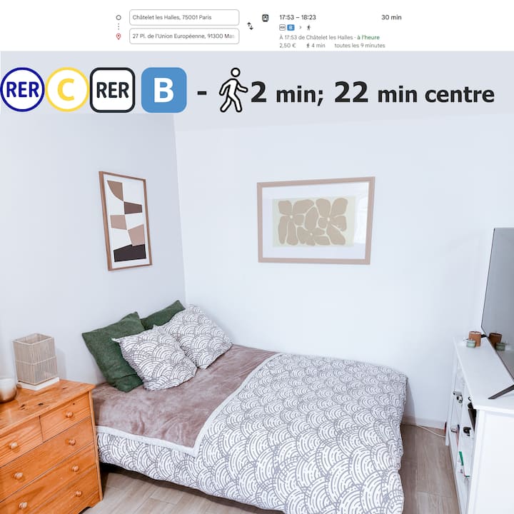 Appartement En Face De La Gare, 30min De Paris - Massy