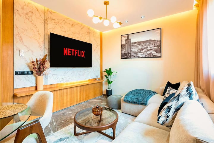 Chic & Secure Apt Near Guéliz - Iptv & Wifi - Marrakech