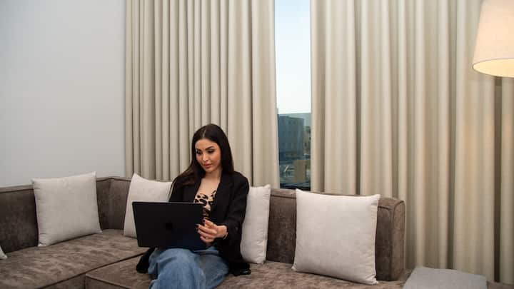 النرجس C-شقة فاخرة بتصميم مودرن بوتيكي رائع N 103# - Riyadh King Khalid Airport (RUH)