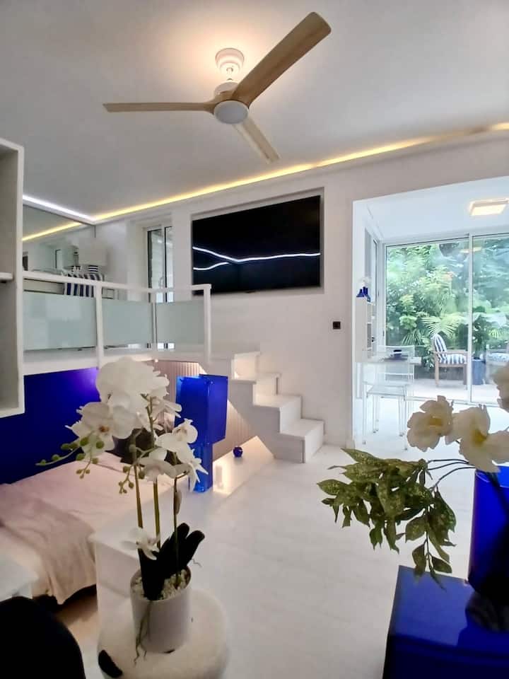 Loft Blanc-bleu à St-jean à 2 Pas De La Plage - Saint-Barthélemy