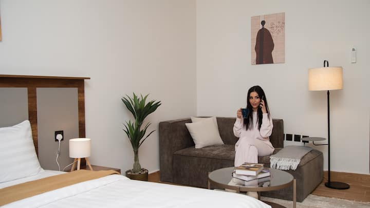 النرجس C- استوديو انيق بتصميم حديث مع بلكونة N 07# - Saudi Arabia