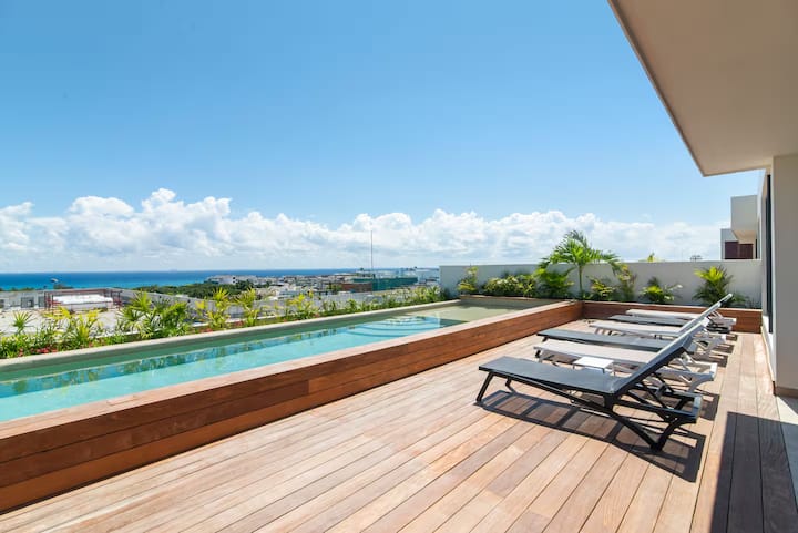 Magnificent Apartment In The Heart Of Playa/gym - Playa del Carmen