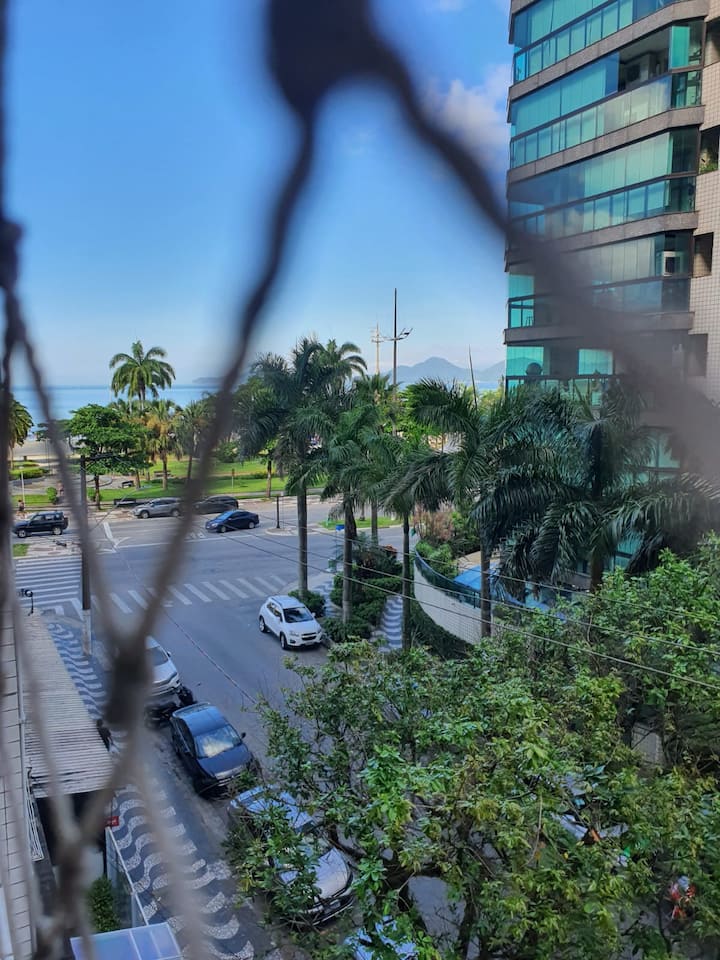 Apartamento Pé Na Orla 90m Da Praia Da Aparecida - Santos