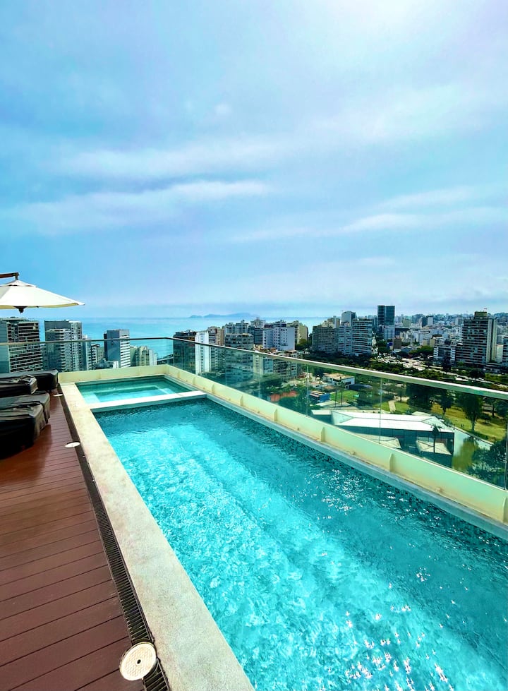 Ocean View / Pool+jacuzzi +Gym/barranco–miraflores - Perú