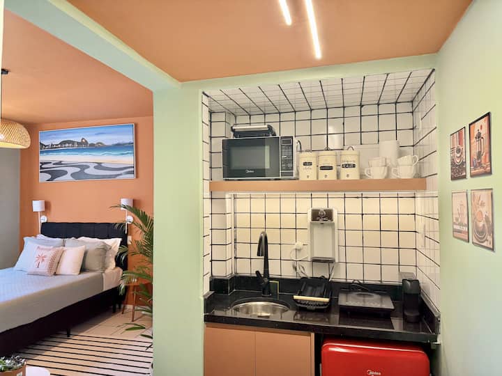 Ocean View Apart, 1 Min Copa Beach, Security 24h - Ipanema