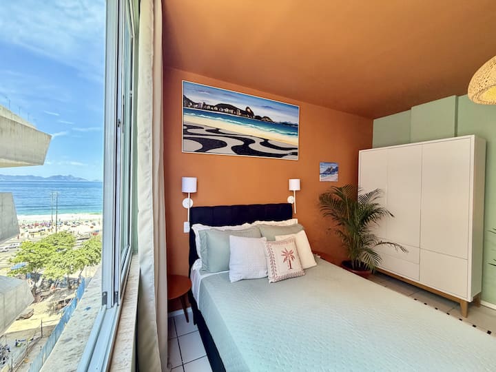 Ocean View Apart, 1 Min Copa Beach, Security 24h - Ipanema