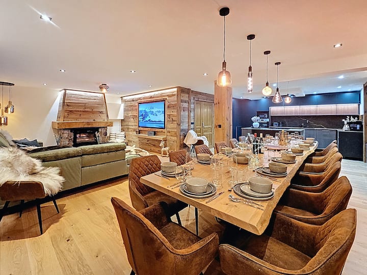 Chalet D'exception Vue Mont-blanc - Combloux