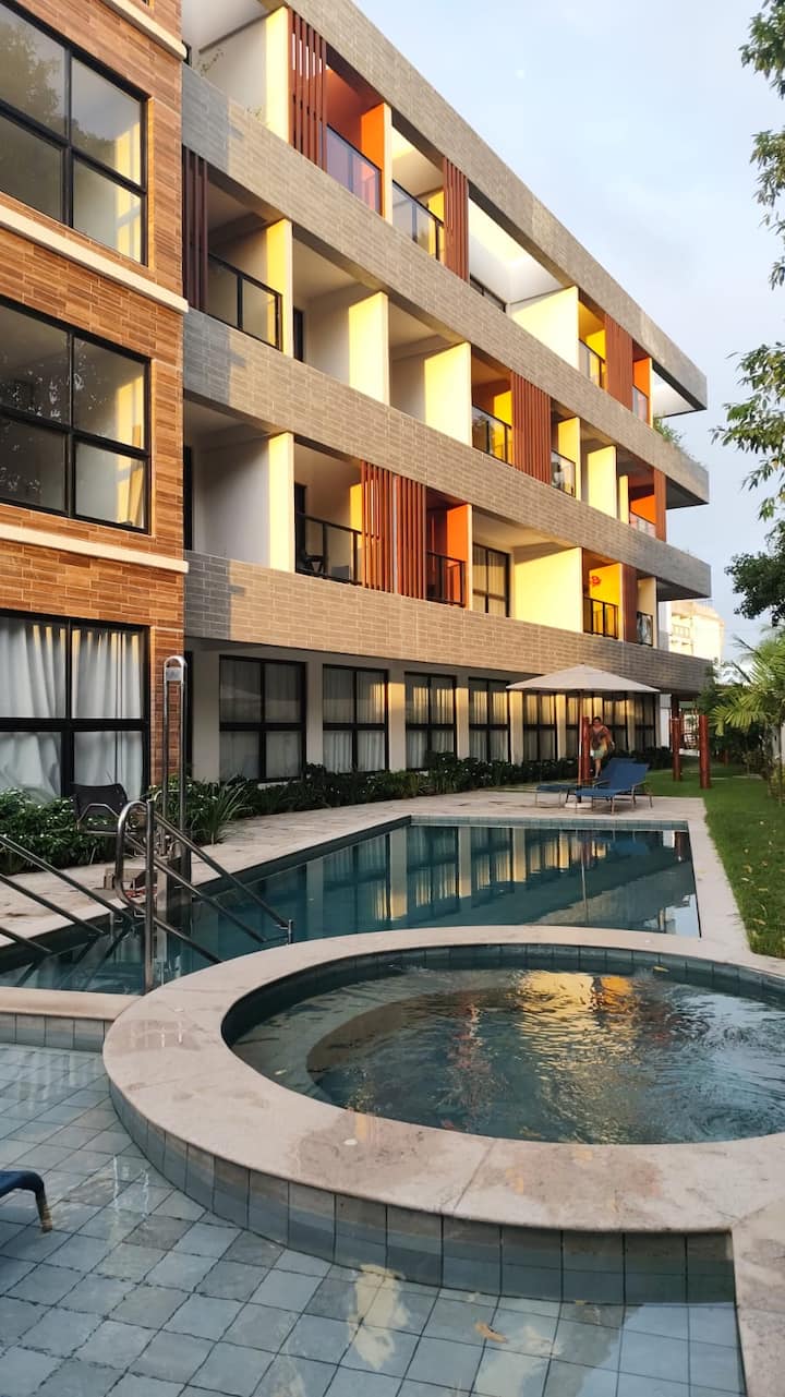 Maré Alta Beach Hall - Flat Novo E Bem Localizado - Praia dos Carneiros