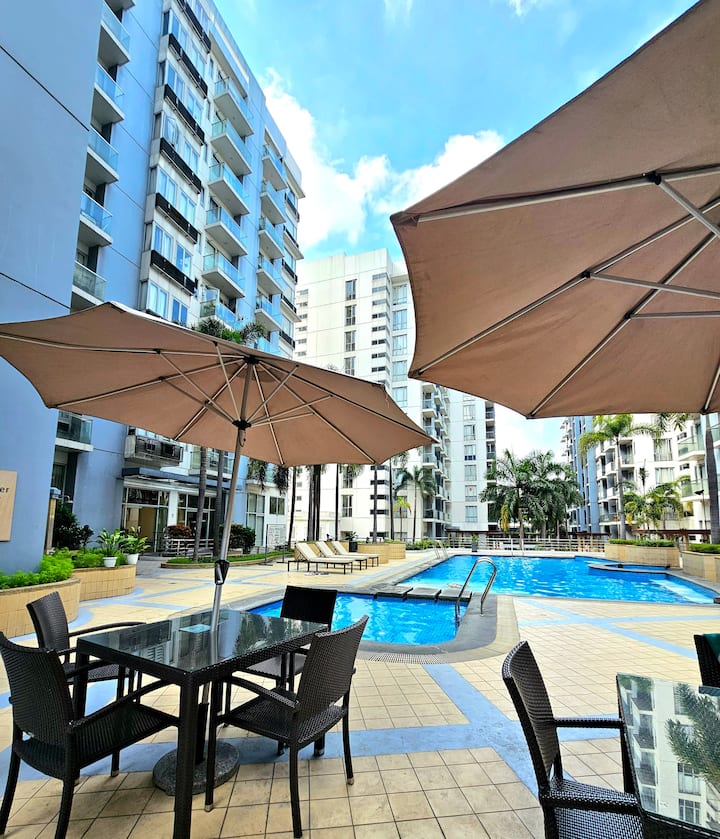 Relaxing 1br+balcony|5-min Walk To Naia T3 Airport - Aéroport Ninoy Aquino (MNL)