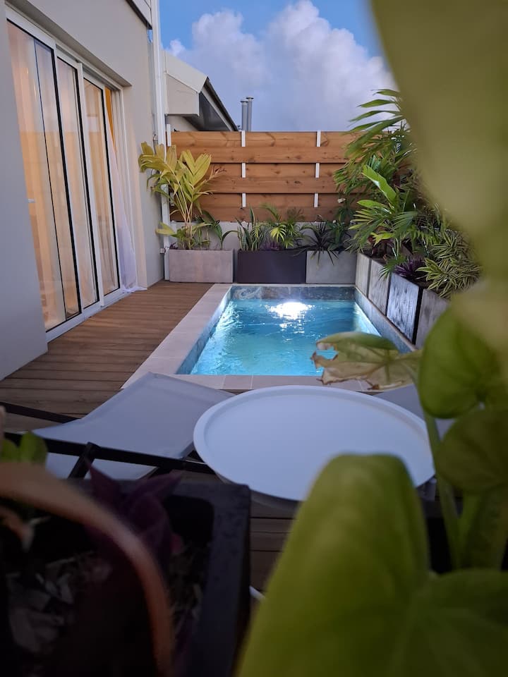 Ti Case Mémé Lauret Villa Cap Jaune - 2 Ch Piscine - Saint Joseph