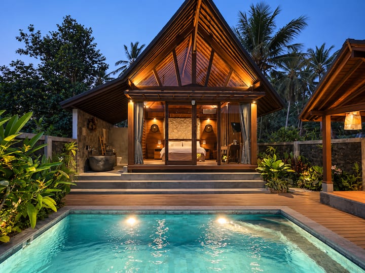 Rice Field Serenity | Private Pool Villa & Kitchen - Bali