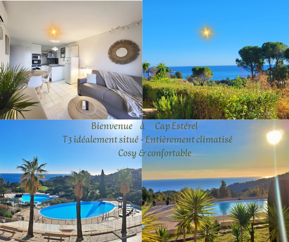Cap Estérel-T3 Élégant & cosy-Rdj-4/6 pers-Vue mer - Appartements à ...