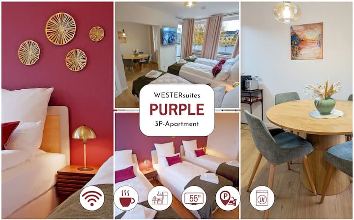 Westersuites | Purple ~ Central 1br Kitchen Wifi - 不來梅
