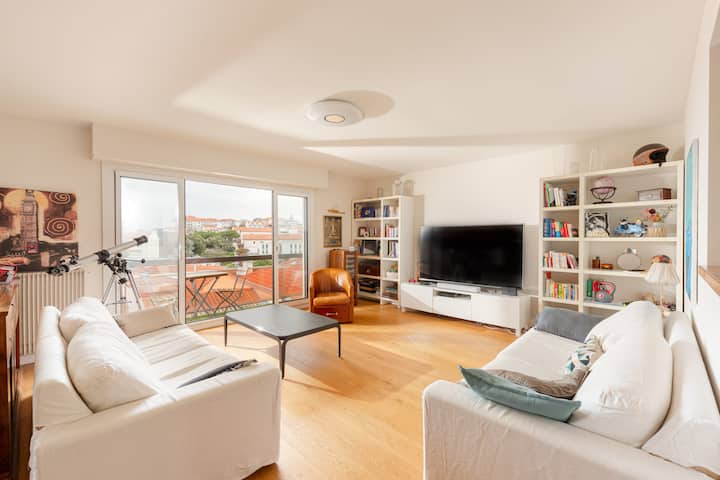 Appartement Cosy, Hyper Centre, Vue Mer Et Dégagée - Biarritz