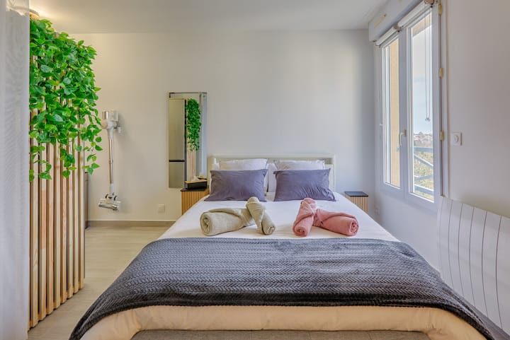 Studio Calme - Gare à 1 Min - Direct Paris - Houilles