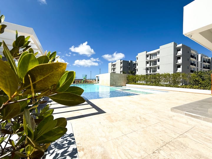 Excepcional Apto Vacacional/pool/bbq/gym - Punta Cana