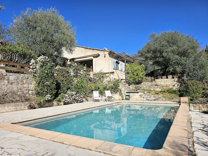 Charmante Villa & Piscine Au Calme Dans La Verdure - Valbonne