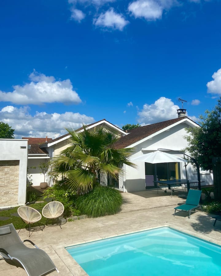 Maison Contemporaine Avec Piscine Chauffée - Bordeaux