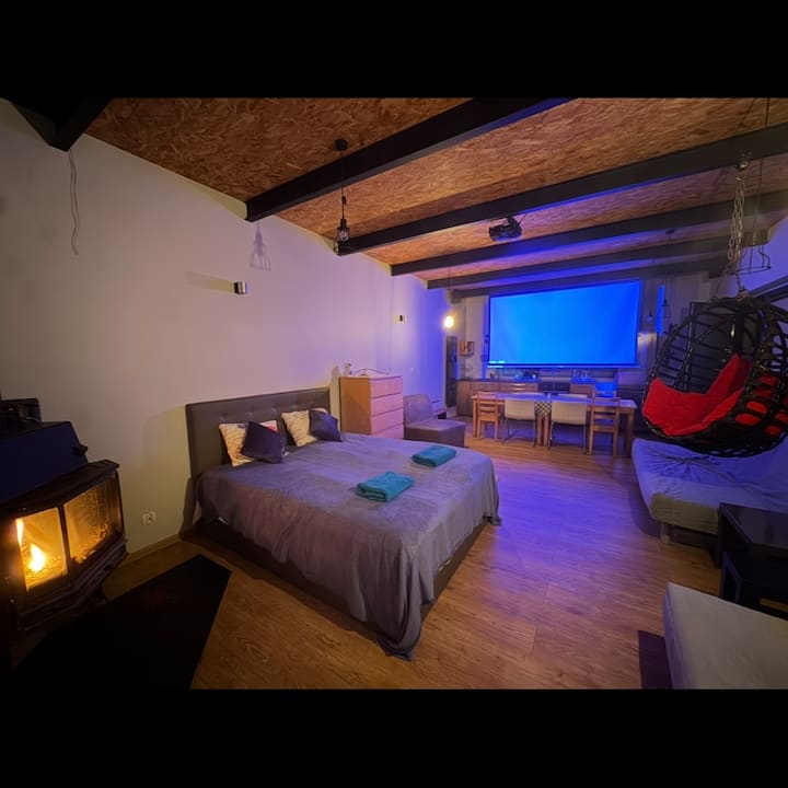 Las, 17 Osób, Kominek Kino, 200m Jezioro, 2km Stok - Poland