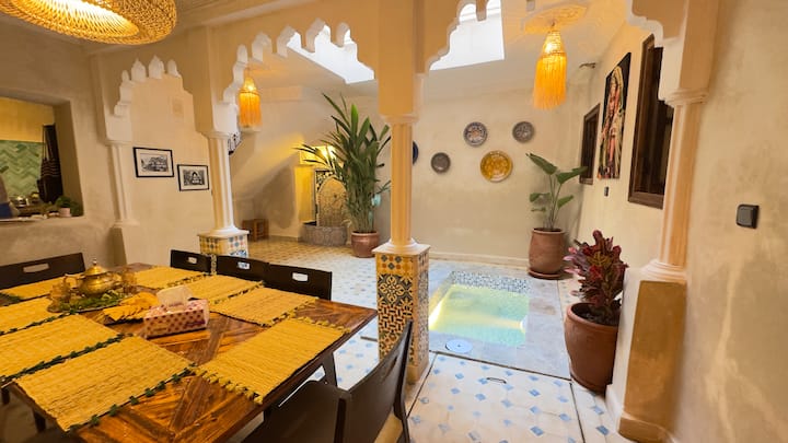 Riad My Moon Prywatny Dom4 Pokoje Basen+śniadanie - Marrakech