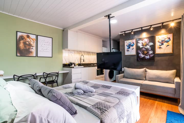 Studio C/ Ac, Piscina E Café | Novo Hamburgo - Novo Hamburgo