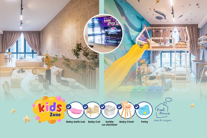 Indoor Playground With Ball Pit & Game Console - Sabah