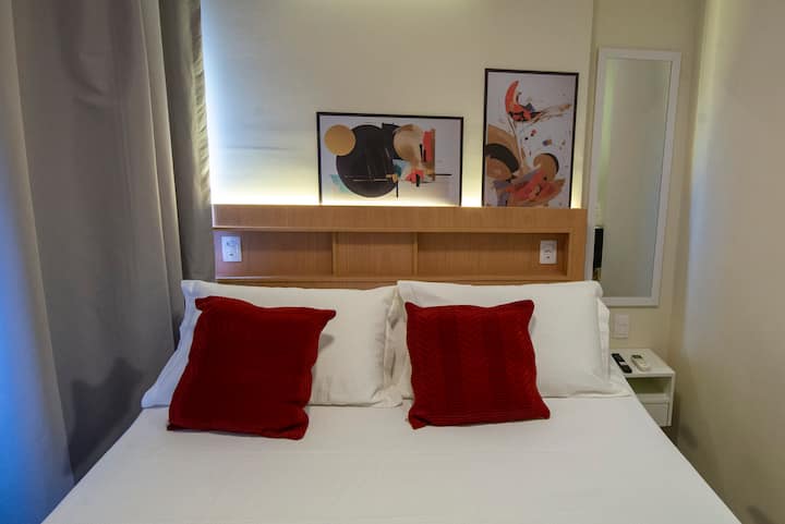 Studio A - Com Ar E Wi-fi - Cinelândia Metrô E Vlt - Glória