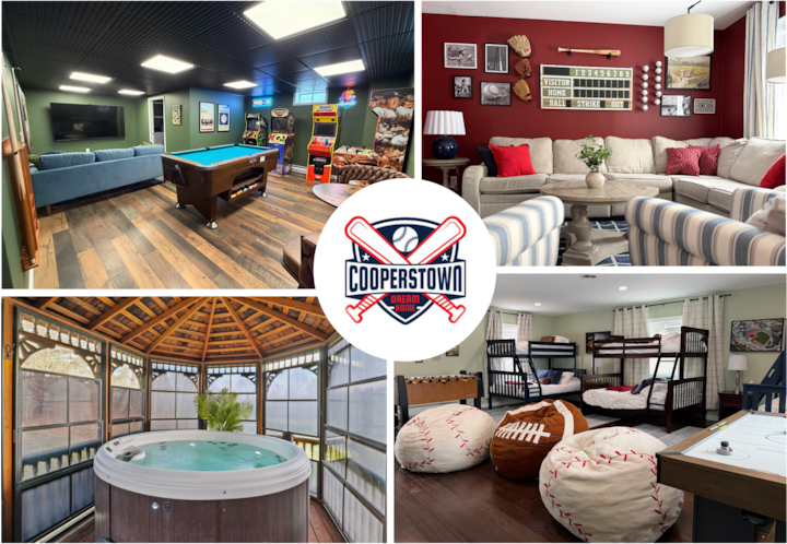 5br/3.5ba <2 Mi Dreams Park W/ Pool, Spa, Gameroom - Cooperstown, NY